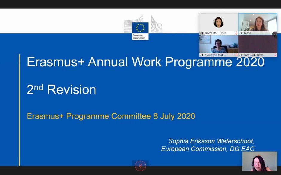 ERASMUS+ ve ESC Programları Komite Çevrimiçi Toplantısı Gerçekleştirildi